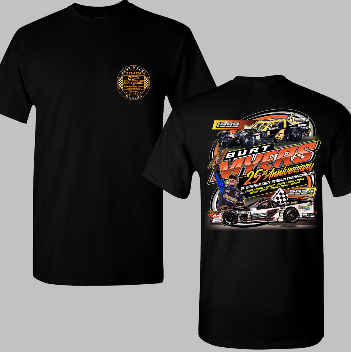 1999-2024 BURT MYERS 11 TIME BG CHAMPIONSHIP SHORT SLEEVE TSHIRT ...